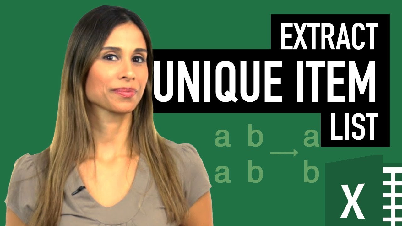 Extract UNIQUE Items For Dynamic Data Validation Drop Down List YouTube Extract UNIQUE Items For Dynamic Data Validation Drop Down List YouTube