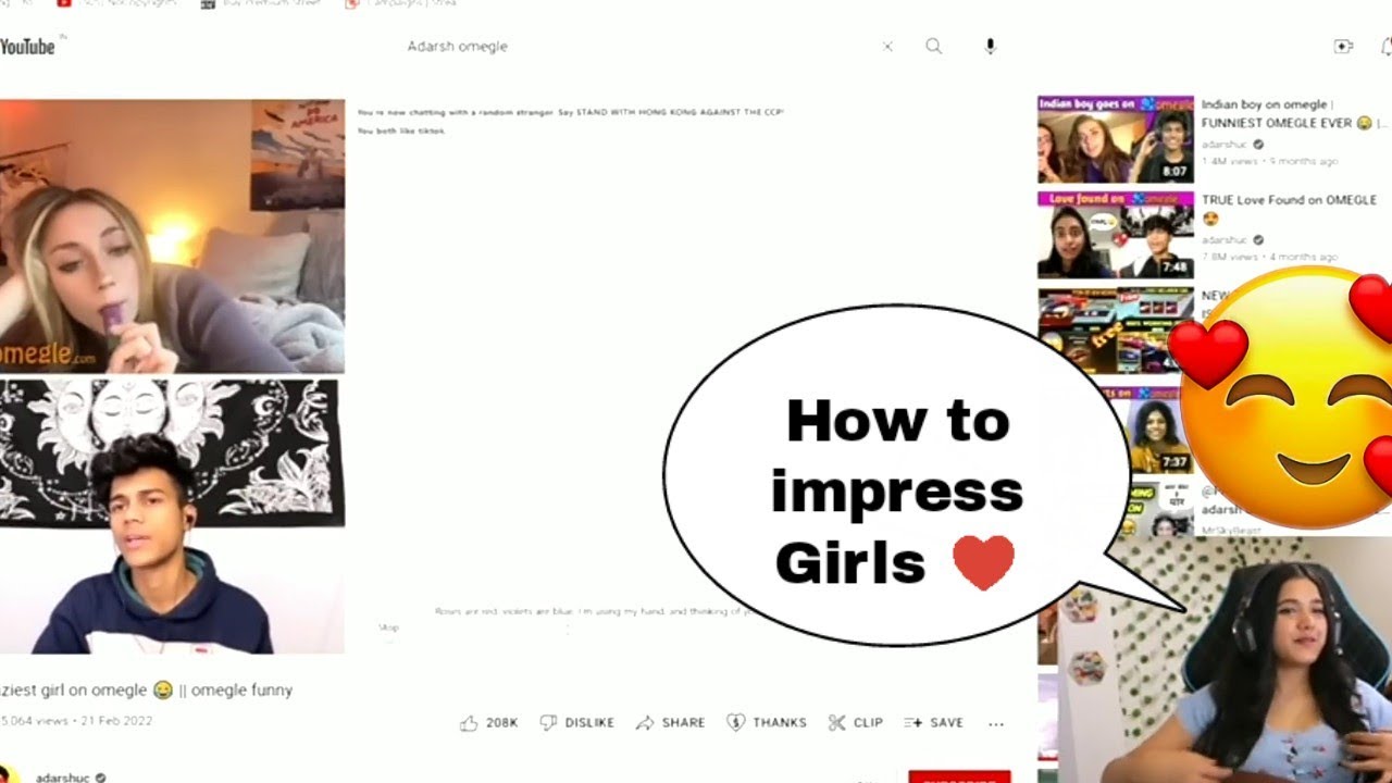 @DobbyIsLive_ React On @AdarshSinghUC @adarshuc Omegle Video♥ || Adarsh ...