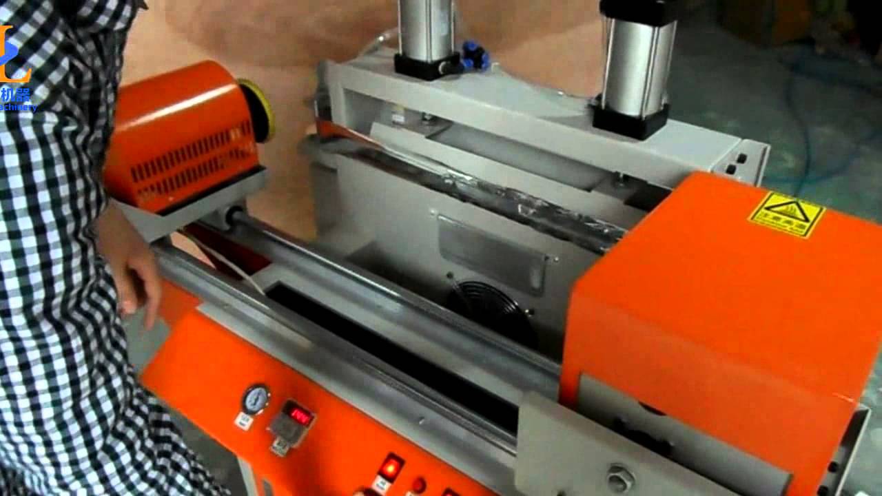 Cards edge gilding and polishing machine - YouTube