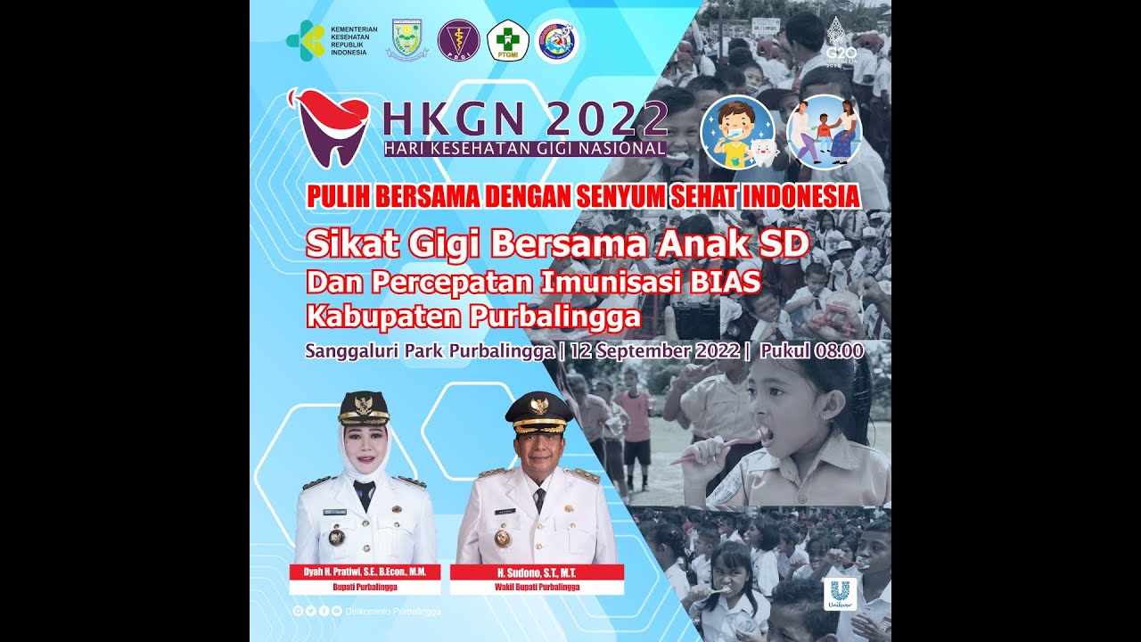 HKGN 2022 PULIH BERSAMA DENGAN SENYUM SEHAT INDONESIA - YouTube