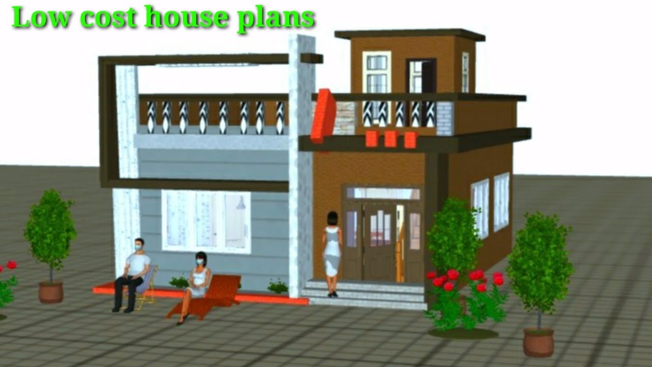 Low cost simple models house plan idea - YouTube