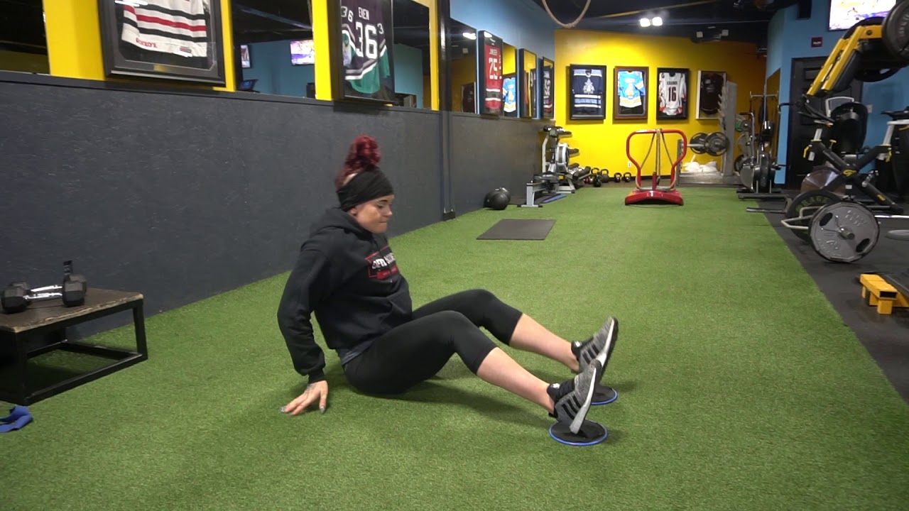 Glider Hamstring Curls - YouTube