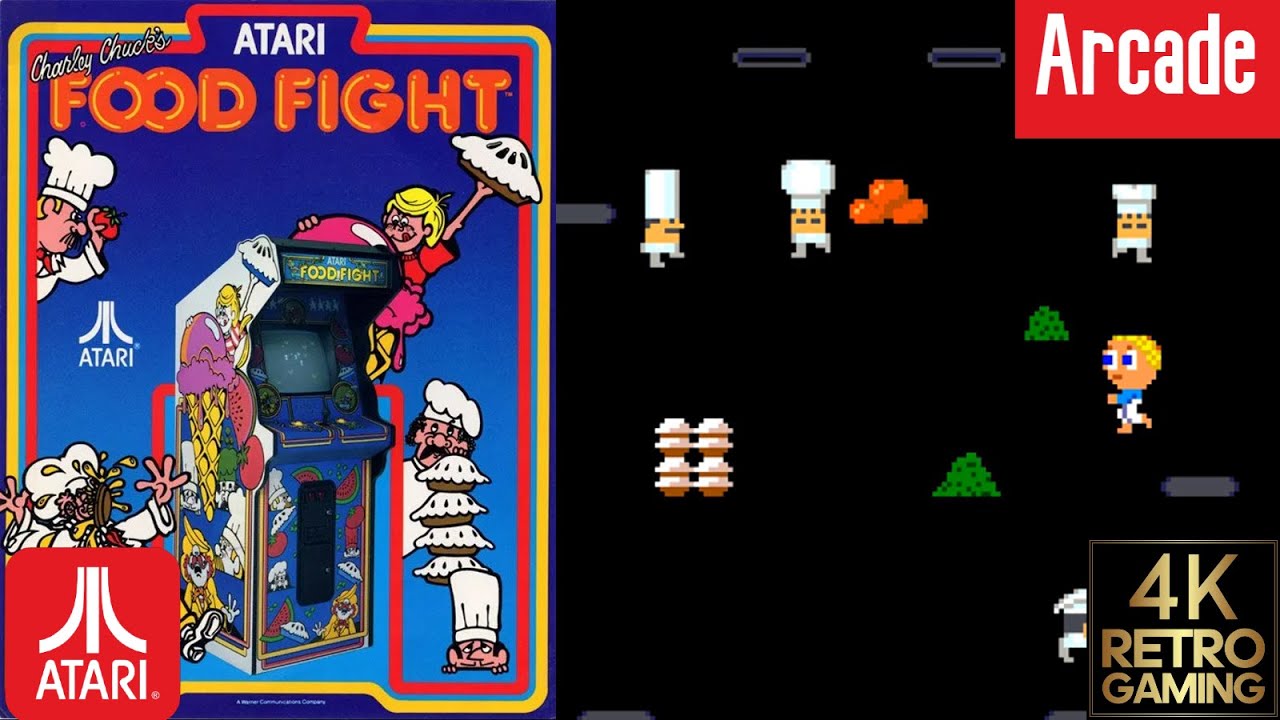 Food Fight Arcade ( Atari 1983 ) 4k Gameplay - YouTube