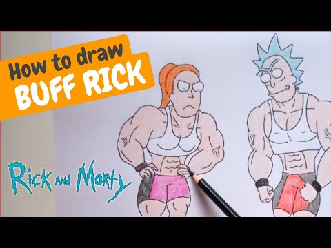 How to draw BUFF RICK & SUMMER // Rick & Morty - YouTube