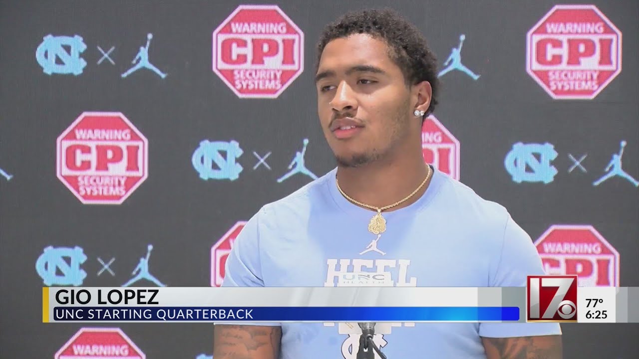 Gio Lopez named UNC football's starting quarterback - YouTube