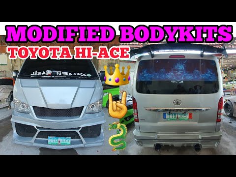 CUSTOM MODIFIED BODYKITS & HEADLIGHT ON A TOYOTA HI-ACE by HEADTURNERS ...