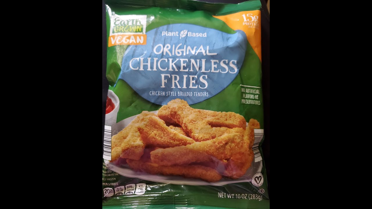Earth Grown Vegan Plant-Based Original Chickenless Fries Chicken-Style ...