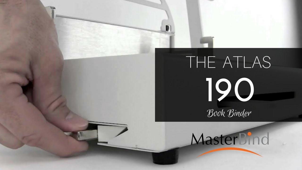 THE ATLAS 300 | BOOK BINDING MACHINE - YouTube