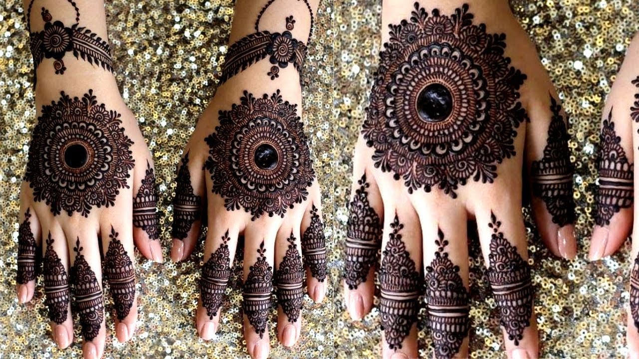 New Mandala Mehandi Design |Gol Tikki Mehndi Design 2023|Gol Tikki ...