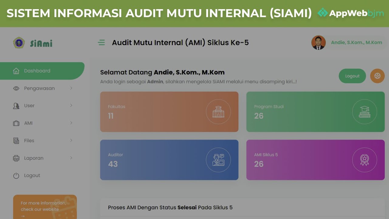 Source Code Sistem Informasi Audit Mutu Internal (SIAMI) - YouTube