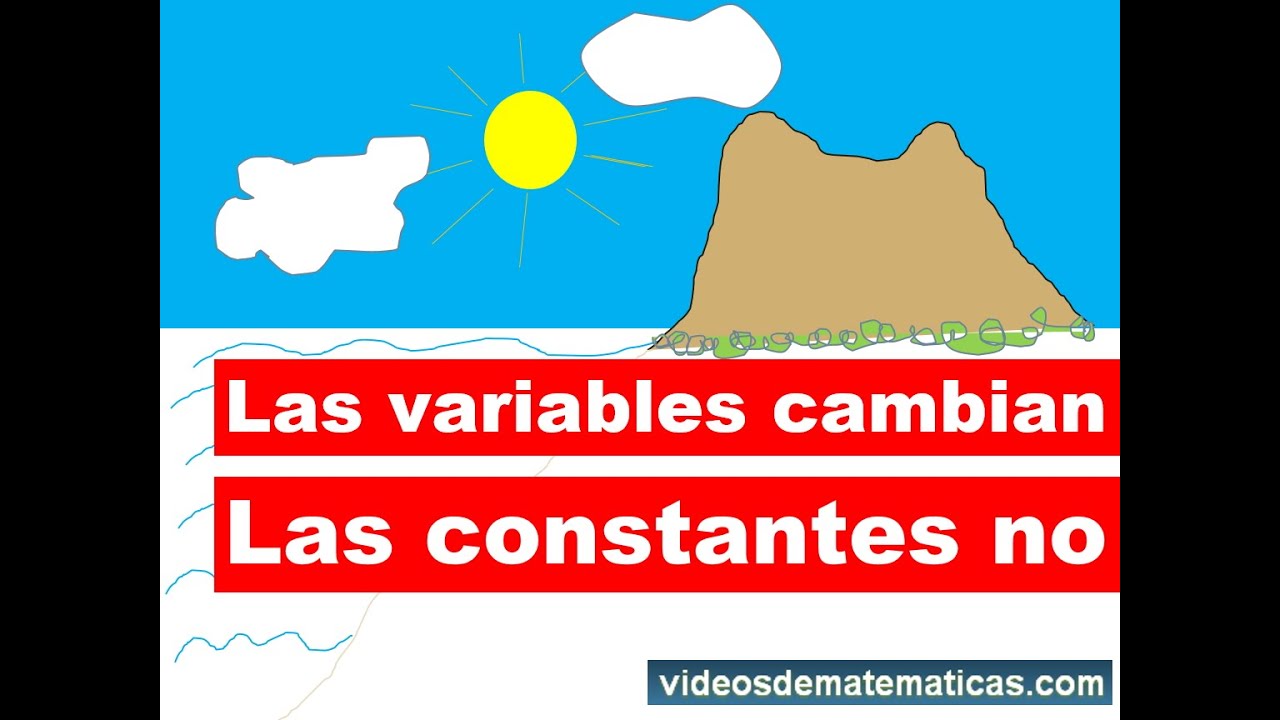 Diferencia entre variable y constante - YouTube