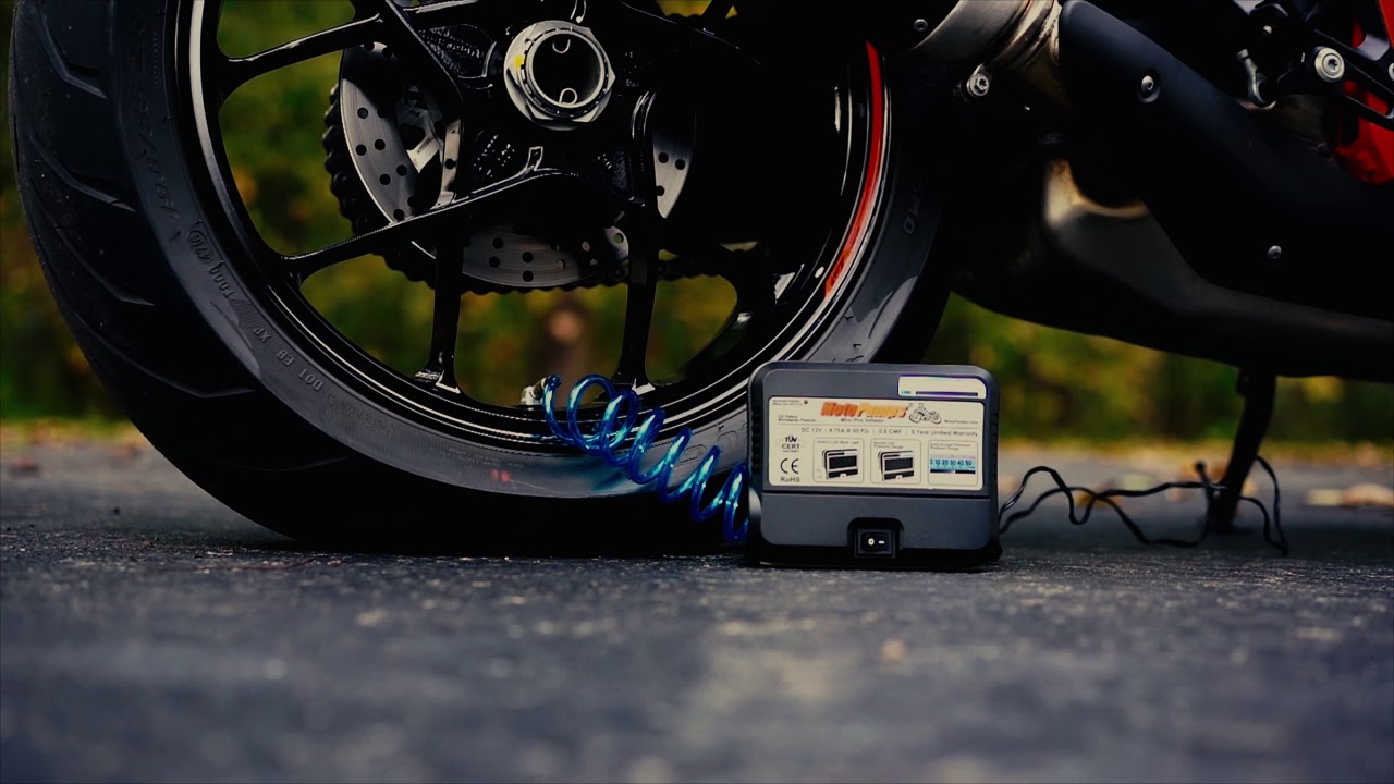MotoPumps Mini Pro 12v Inflator - YouTube