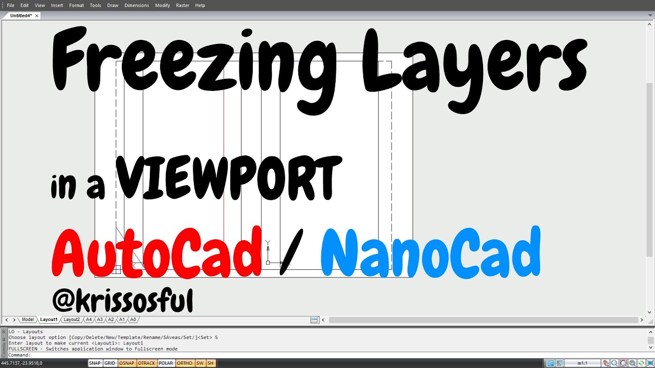 How To Hide Or Freeze Layers In One Viewport Layers On Off By Viewport In AutoCad Or NanoCad How To Hide Or Freeze Layers In One Viewport Layers On Off By Viewport In AutoCad Or NanoCad