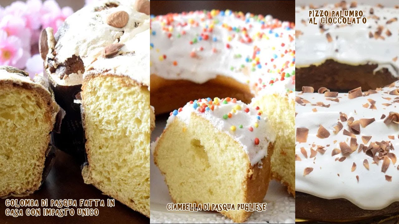 Dolci Pasquali Fatti in Casa: Colomba, Ciambella e Pizzo Palumbo al ...