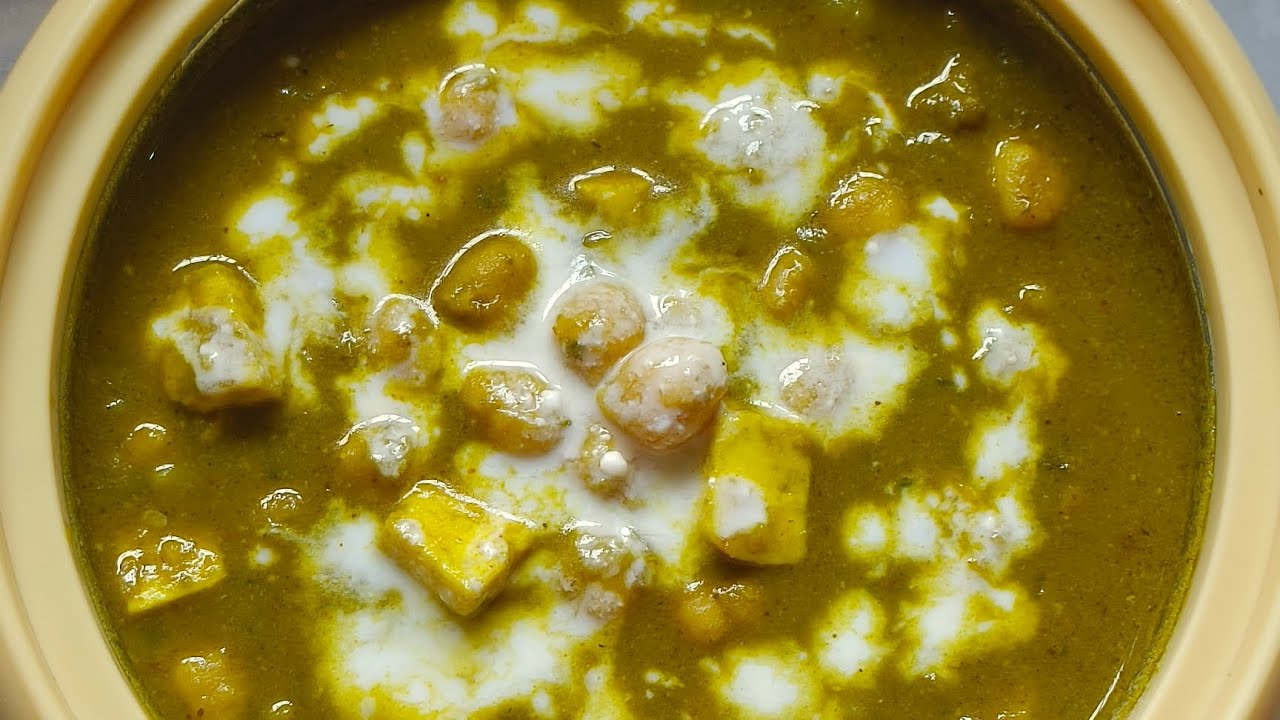 Butter Palak Chana Paneer (বাটার পালক চানা পনির) - YouTube