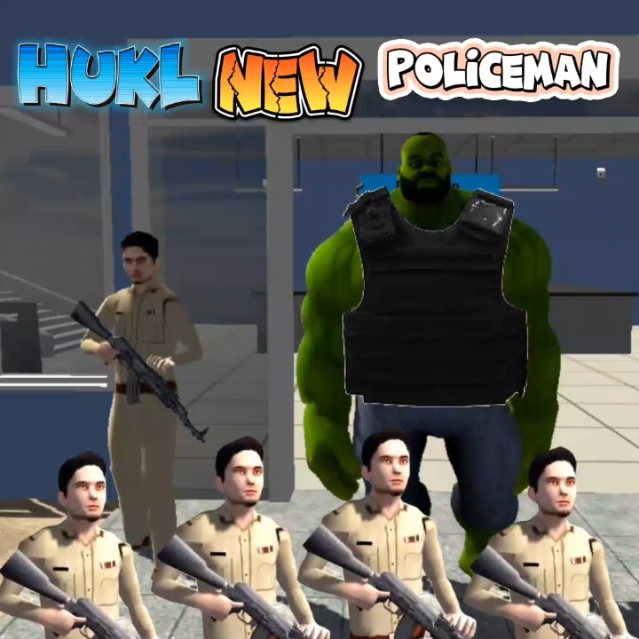 HULK Joined Police officer in Indian bike driving 3d #short #viral ...