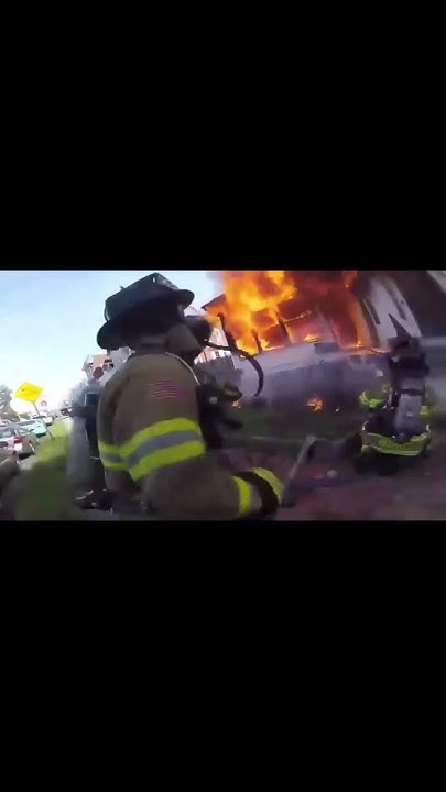 Firefighters with a quick attack on a structure fire! #firecam # ...