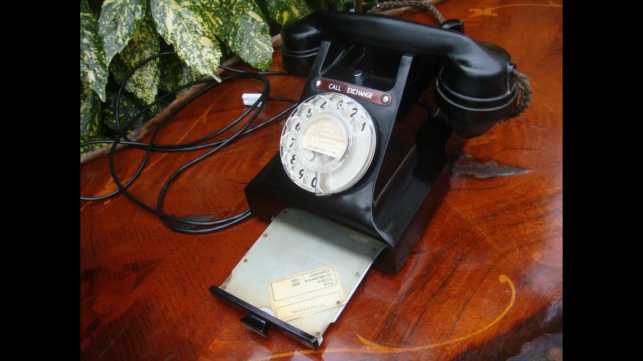 Vintage BAKELITE TELEPHONE Model 312F + 2 BELL Antique Old Retro Dial ...