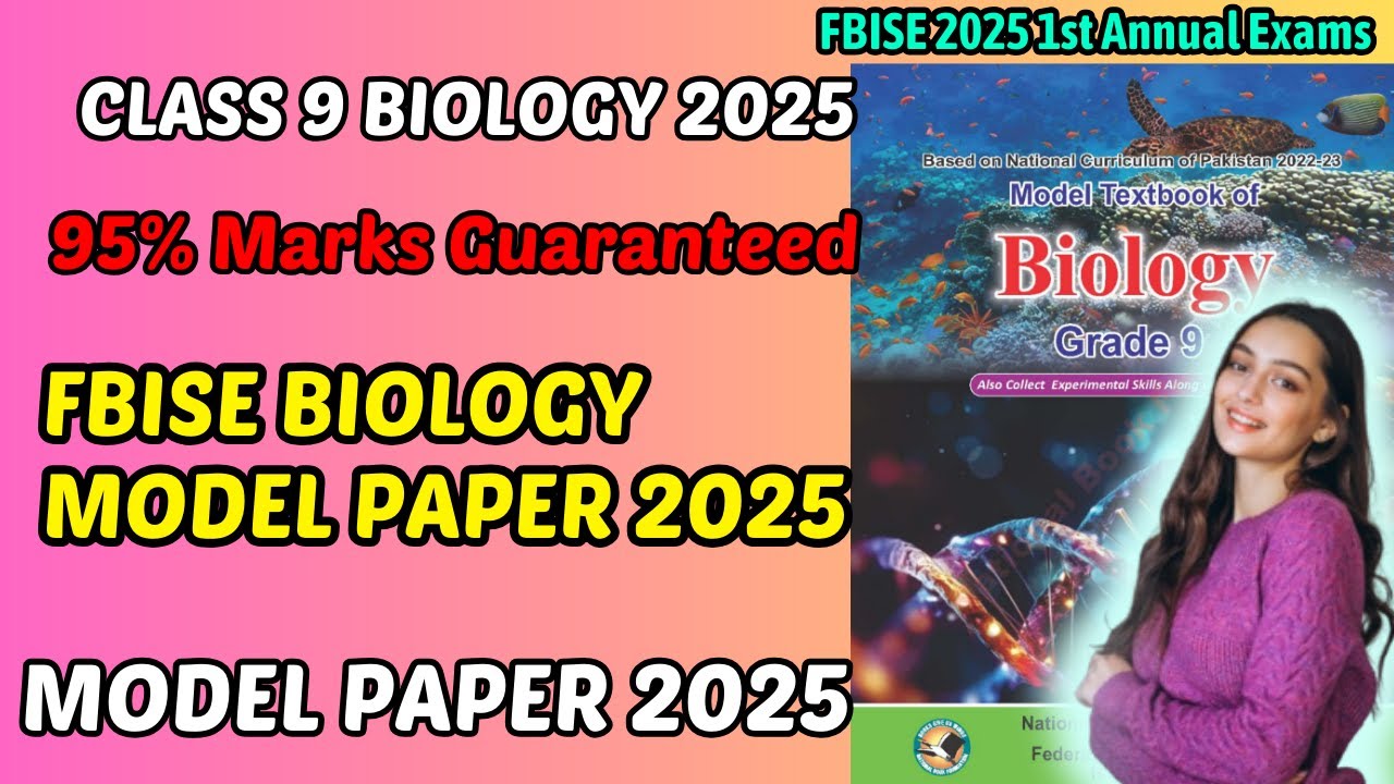 Class 9 Biology Federal Board Modal Paper 2025 | Questions Solved ...