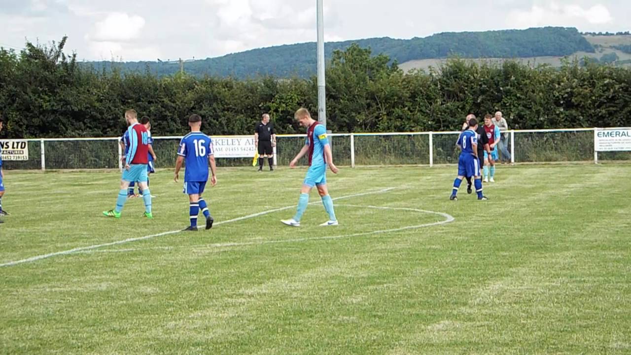 WESTFIELDS' MATT MOLINEUX HAS A FREE KICK SAVED BY SLIMBRIDGE'S DAVIES ...