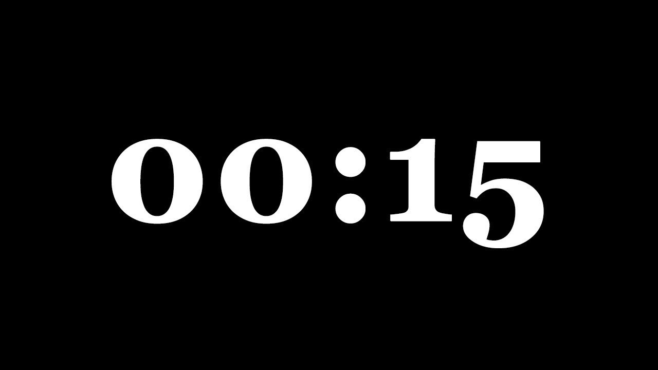 15 SECONDS TIMER - 15 sec Countdown - YouTube