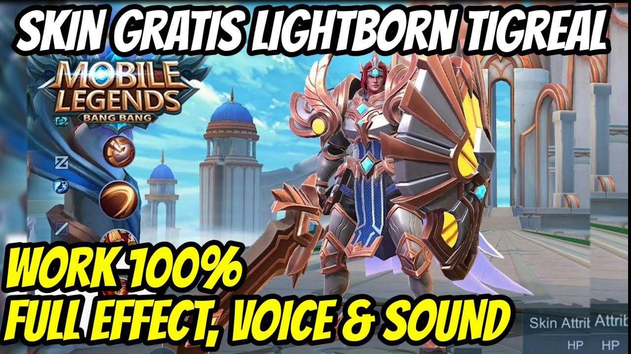 Skin lightborn tigreal mobile legends - YouTube