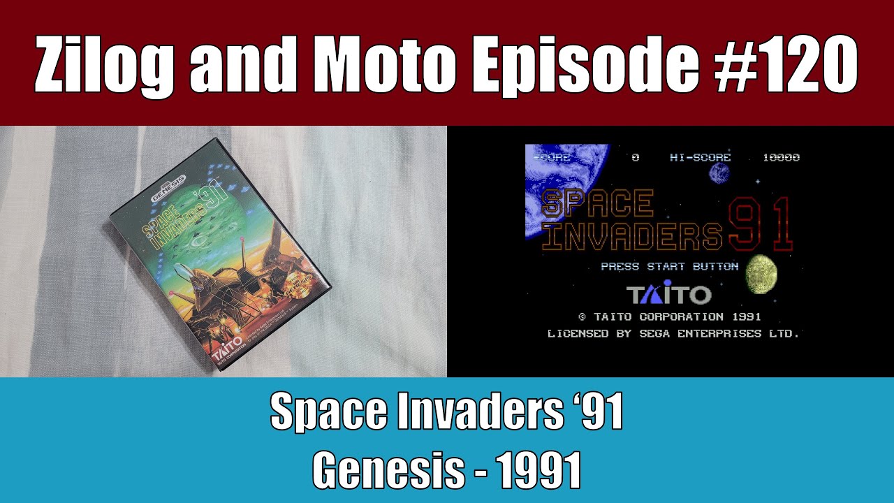 Space Invaders '91 (Sega Genesis) - Zilog and Moto #120 - YouTube