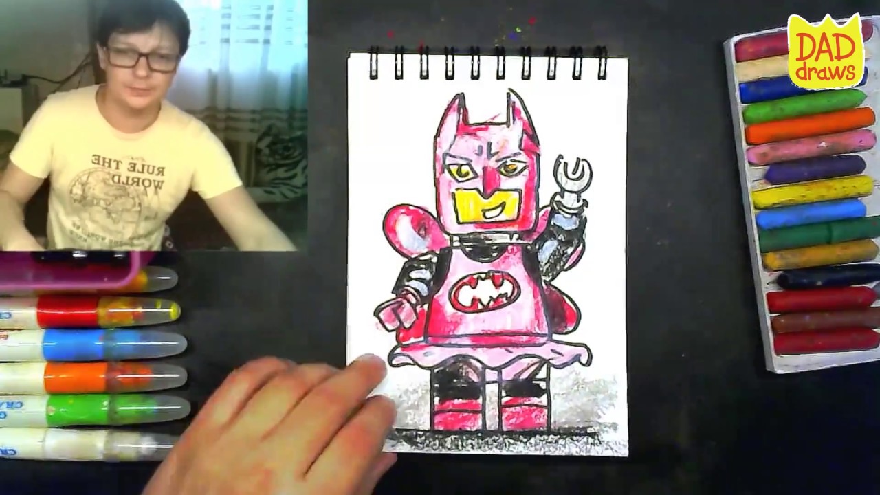 How to draw Lego Pink Batman - YouTube