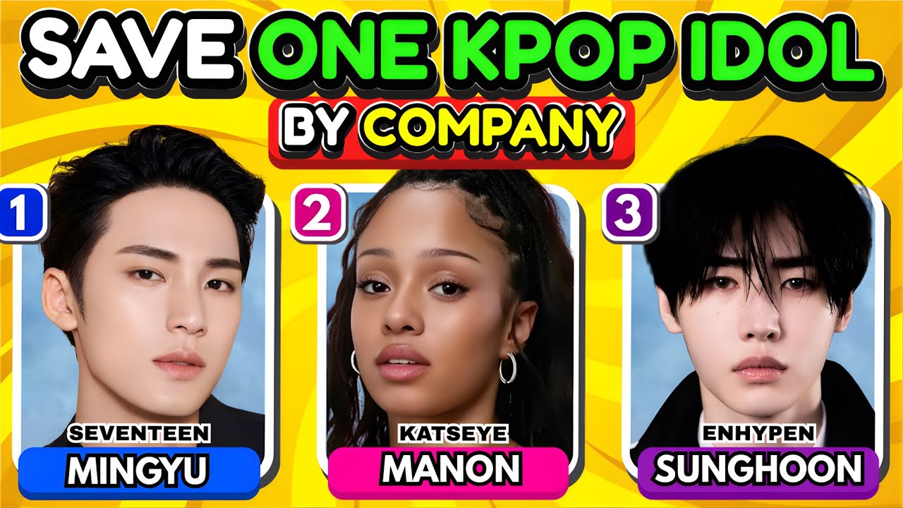 SAVE ONE KPOP IDOL from the SAME COMPANY (MOST POPULAR KPOP IDOLS) #2🔥| K-Pop Quiz Game 2025 ...
