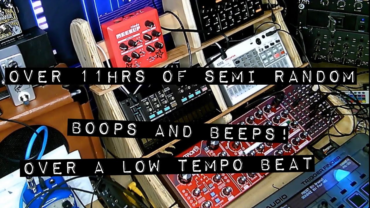 Over 11 Hours of Semi Random Boops and Beeps to a super low tempo beat ...