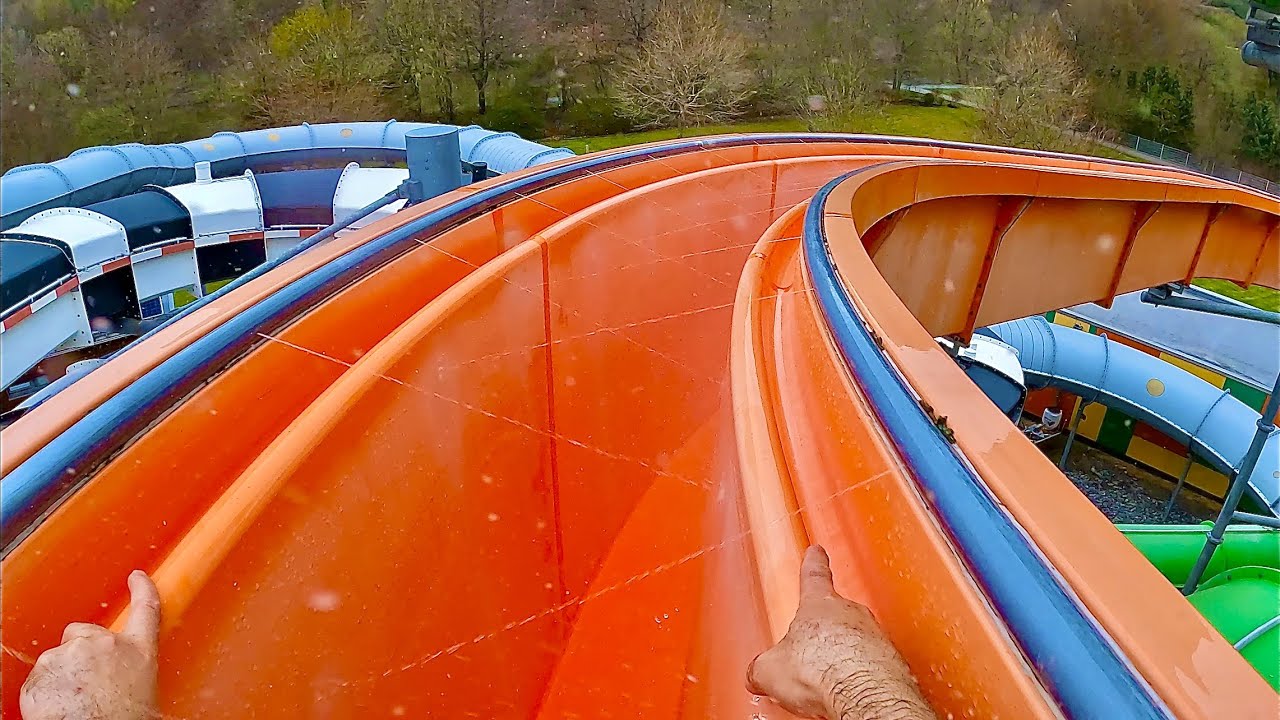 Crazy Surfer Water Slide at AquaMagis Plettenberg - YouTube