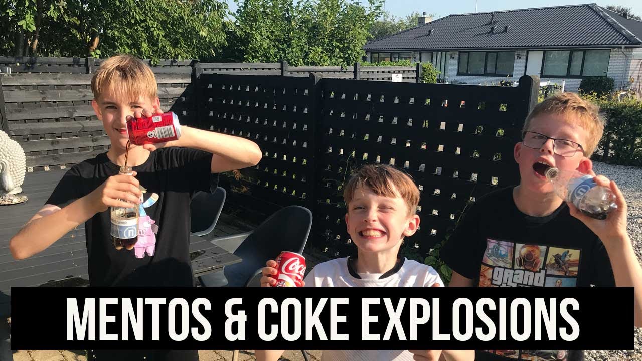 Do mentos explode better with regular coke or diet coke? - YouTube
