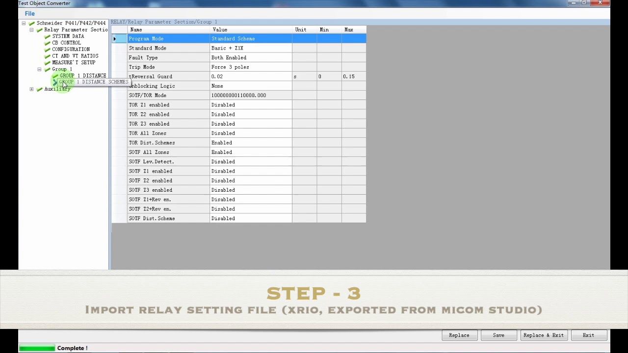 K3163i Kingsine relay test kit - test Micom P444 distance relay - YouTube