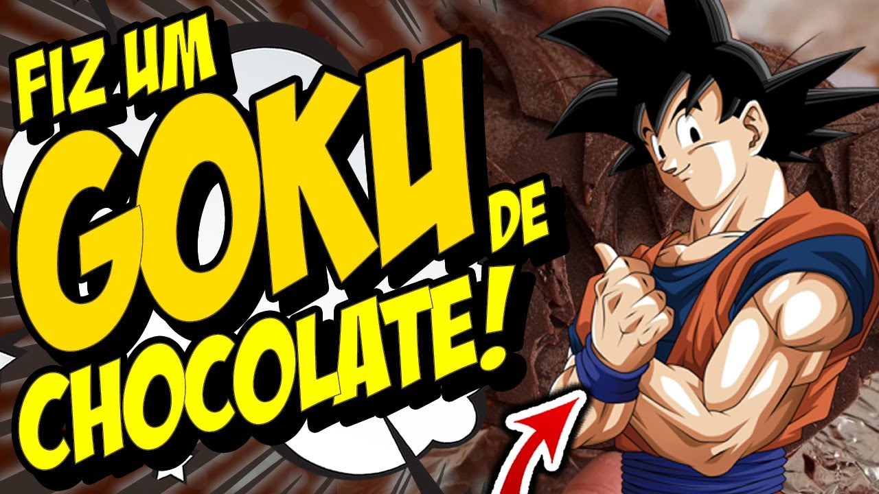 DIY COMO FAZER CHOCOLATE EM CASA - FIZ UM GOKU DE CHOCOLATE - YouTube