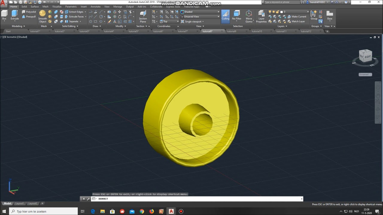 Basic shapes in Autocad 2019 - YouTube