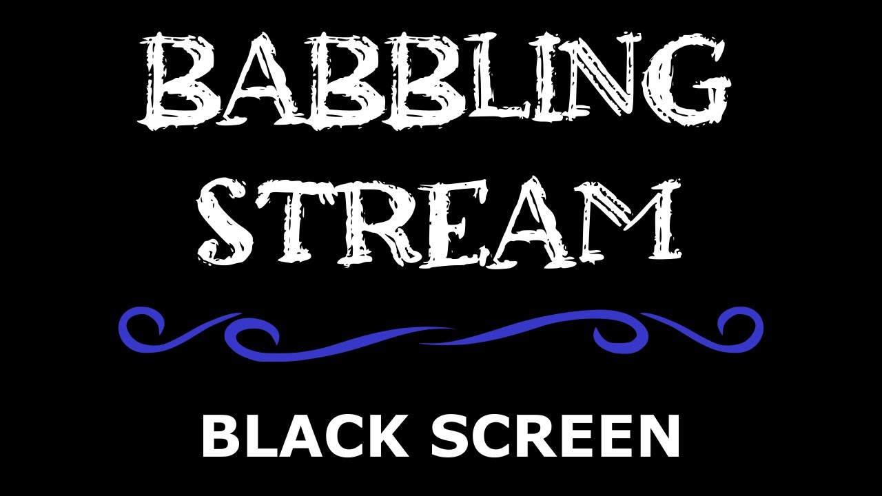 12 Hours of Peaceful Stream Sounds for Sleep | Black Screen - YouTube