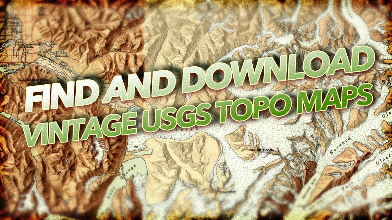 Find and Download Vintage USGS Topo Maps - YouTube