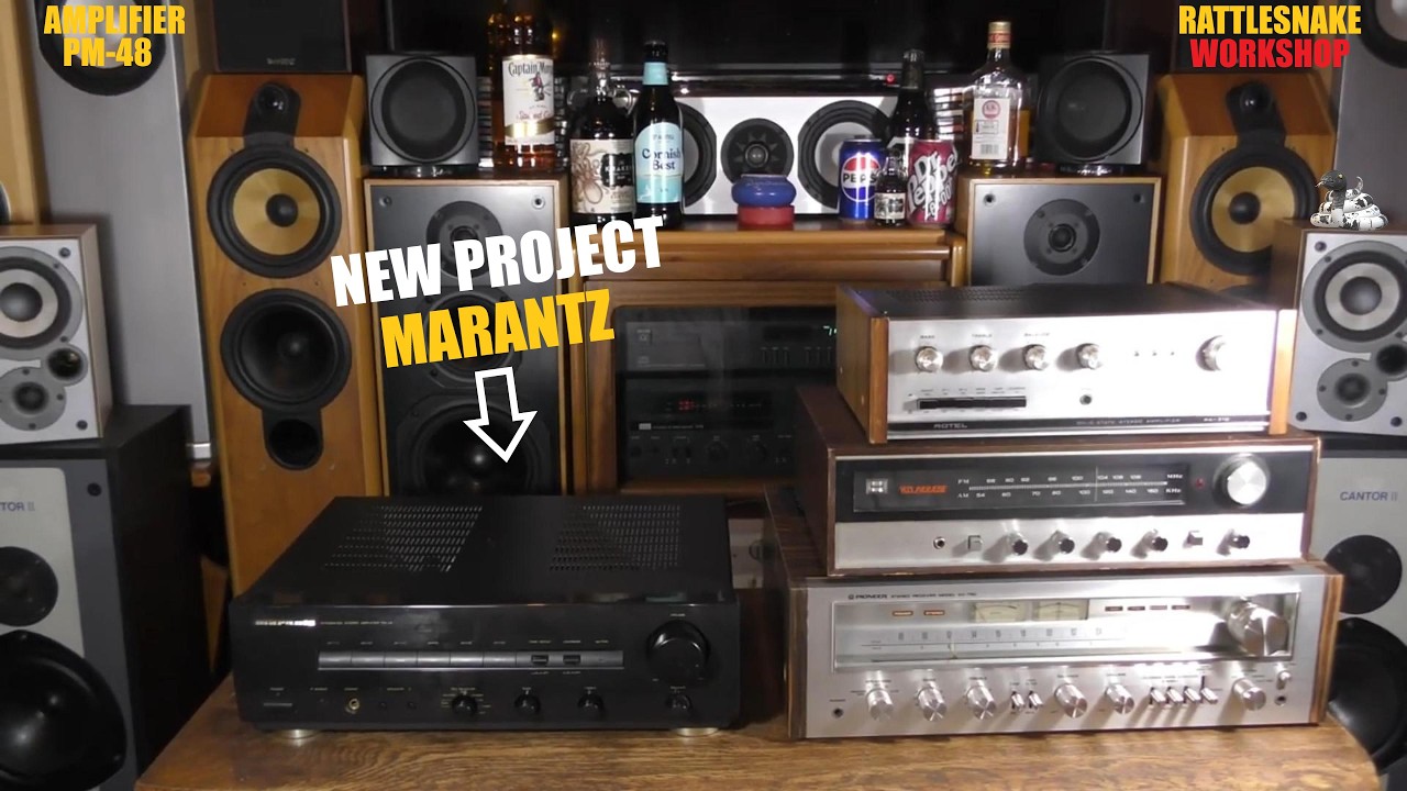 PROJECT 1996 MARANTZ AMPLIFIER PM-48 RETRO HIFI AUDIO STEREO SOUND ...