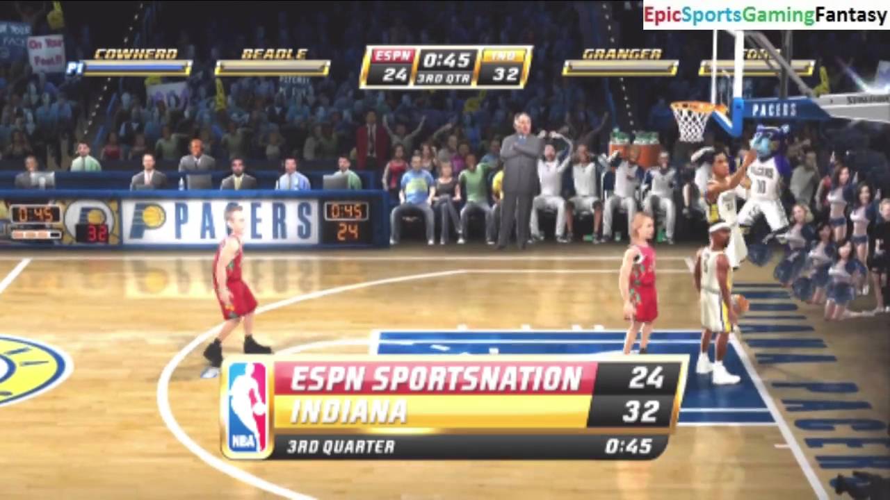 ESPN SportsNation Team VS The Indiana Pacers On The Insane Difficulty ...