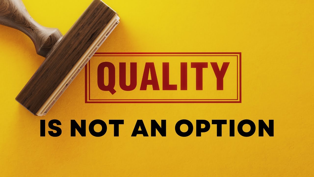 Quality is not an option | Eighth Project Management Principle | PMP ...