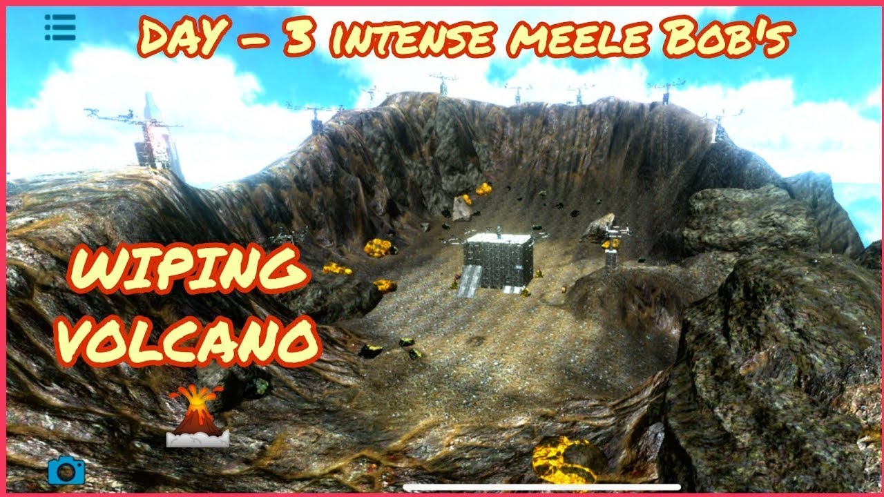 Ark Mobile Revamped Volcano Raiding - YouTube