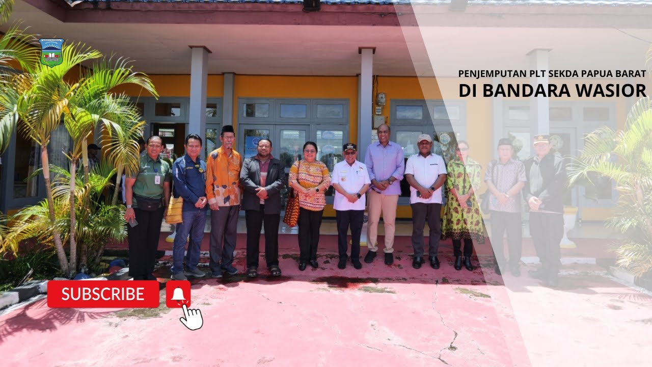 PENJEMPUTAN PJ SEKDA PROVINSI PAPUA BARAT DI BANDARA WASIOR - YouTube