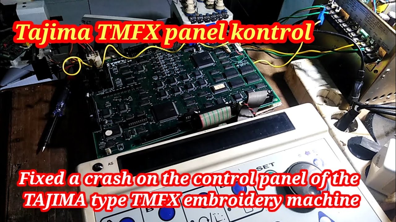 perbaikan kontrol panel TAJIMA TMFX || tampilan blank - YouTube