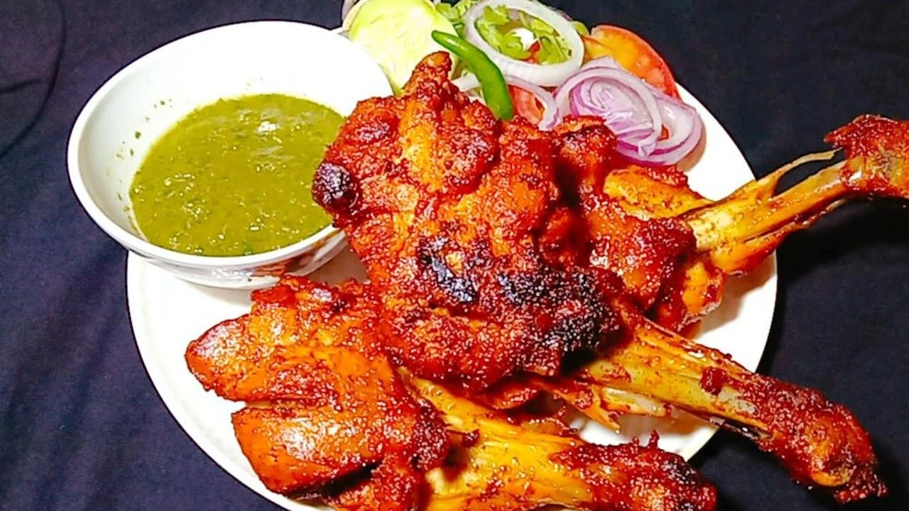 Rosted chicken leg peice | chicken leg Fry | chicken rosted recipe # ...