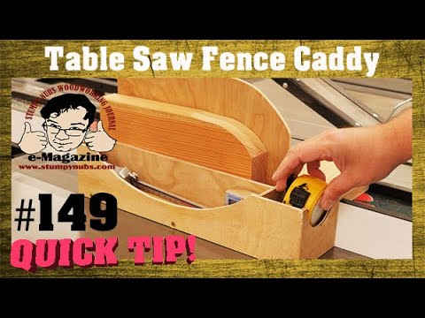 DIY Table Saw Fence Caddy Keeps Your Gear Near - YouTube