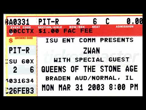 Queens of the Stone Age: 2003-03-31 Braden Auditorium, Normal, Illinois