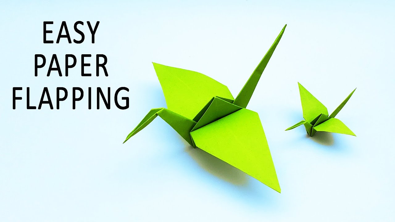 How To Make a Origami Flapping Bird | Easy Handmade Flapping Bird Out ...