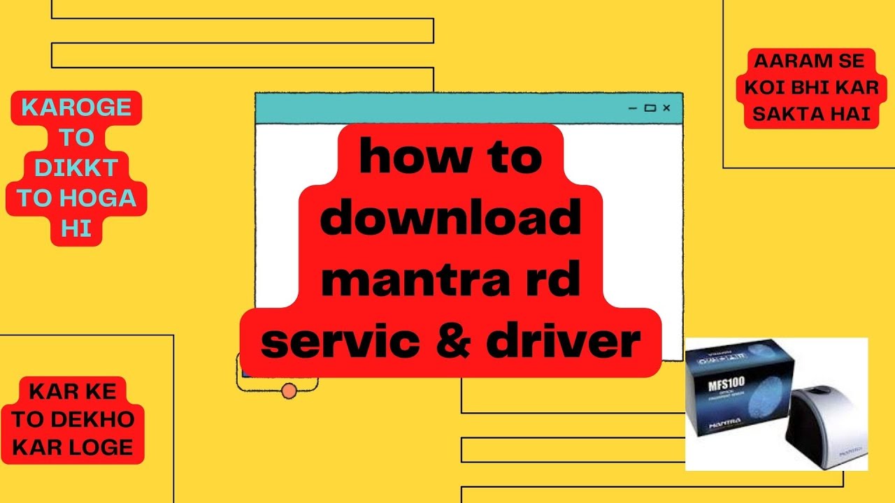 how to download Mantra Rd service driver | mantra ka drive or Rd ...