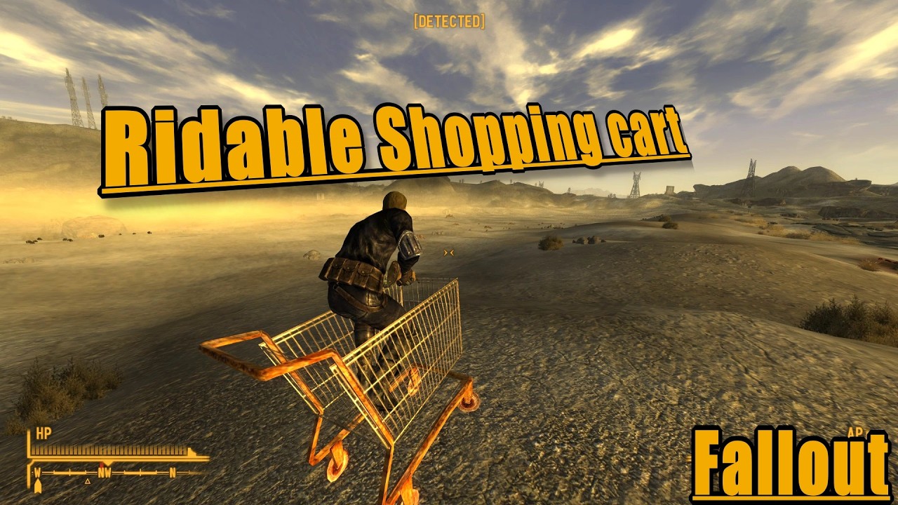 Fallout: ridable shopping cart - YouTube