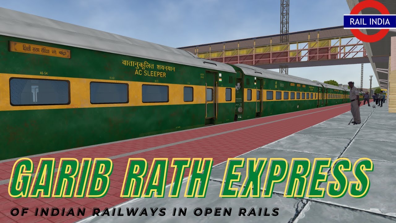 TOP 5 FASTEST GARIB RATH EXPRESS OF INDIAN RAILWAYS IN MSTS OPEN RAILS ...